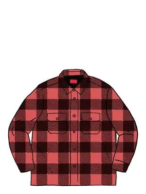 SUPREME Quilted Flannel Shirt
