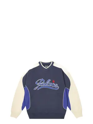 PALACE Star Script Crewneck - Blue