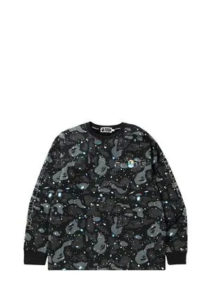 A BATHING APE Relaxed Space Camo Lt - Black