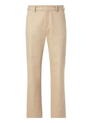 TOD'S Cotton-blend Wide-leg Chinos - Beige