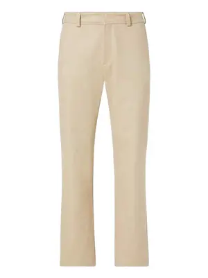 TOD'S Tod's Cotton-blend Wide-leg Chinos Grey