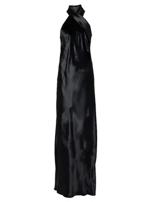 Galvan Pandora Halterneck Gown - Black
