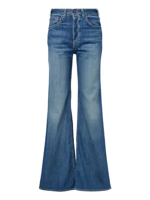 NILI LOTAN Terrell High-rise Bootcut Jeans - Blue