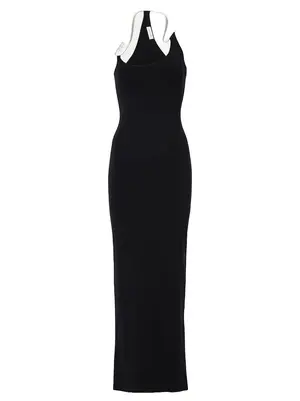 Christopher Esber Levitate Pearl-embellished Maxi Dress - Black