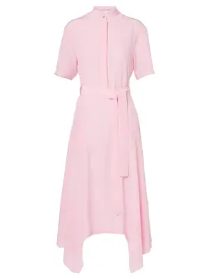 Stella McCartney Iconic Silk Midi Dress - Pink