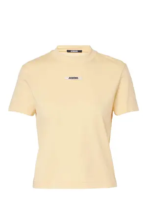 Jacquemus Jacquemus Gros Grain Cotton-Blend T-Shirt Beige
