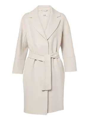 Max Mara Arona Wool Wrap Coat - Brown