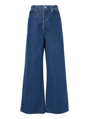 FRAME Le Low Baggy Wide-leg Jeans - Blue