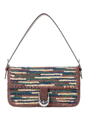 Staud STAUD Harlow Raffia Shoulder Bag Mixed Raffia