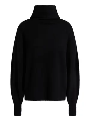 Zimmermann Wool And Cashmere-blend Turtleneck Sweater - Black