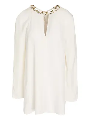 Zimmermann Chain-embellished Crepe Blouse - Ivory
