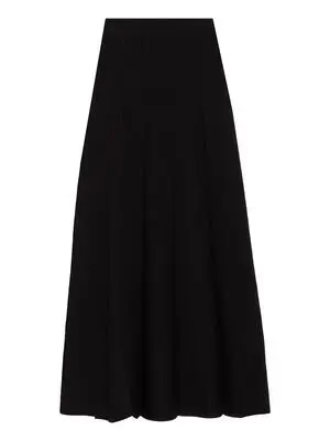 Zimmermann Knitted Midi Skirt Black