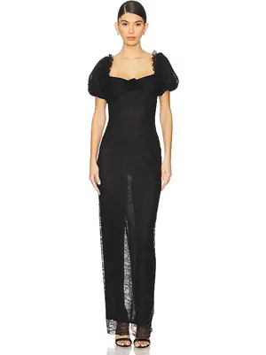 STONE COLD FOX X Rowan Gown - Black