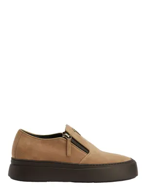 GIUSEPPE ZANOTTI Gz Mike Zip Low-top Sneakers - Brown