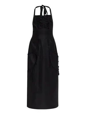 MAISON MARGIELA Ruffled Apron Top - Black