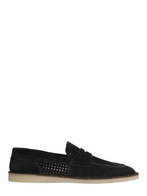Dolce & Gabbana Perforated Loafers - Black