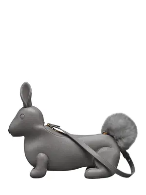 Thom Browne Rabbit Shoulder Bag - Grey