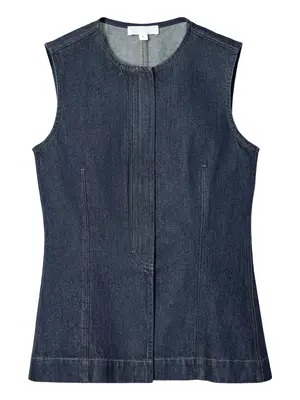 Cos Sleeveless Denim Top Blue