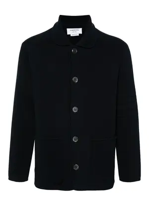 THOM BROWNE Thom Browne 4-Bar Piqué-Weave Jacket