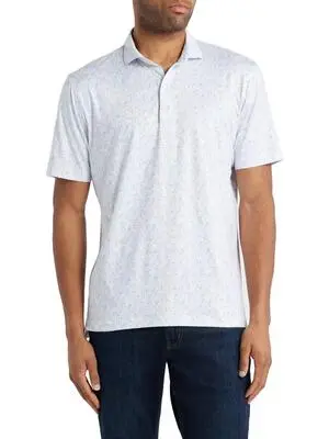 Johnnie-o Specs Glasses Print Prep-formance Golf Polo White