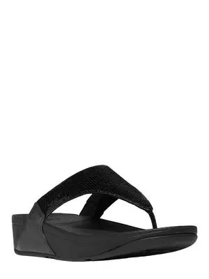 Fitflop Lulu Sequin Flip Flop - All Black