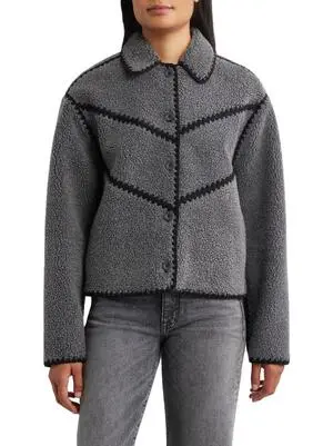 UGG Ellison Whipstitch Fleece Jacket - Chhe