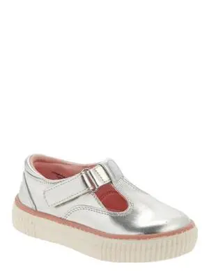 TUCKER + TATE Tucker + Tate Tabitha T-Strap Flat Silver Metallic