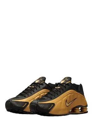Nike Nike Shox R4 Sneaker Metallic Gold/black