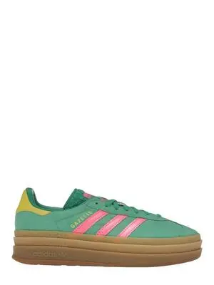 Adidas Gazelle Bold Sneakers Court Green/lucid Pink/pure Sulfur