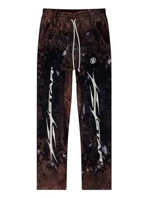HELLSTAR Graffiti Sweatpants - Brown
