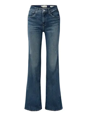 NILI LOTAN Celia High-rise Straight-leg Jeans - Blue