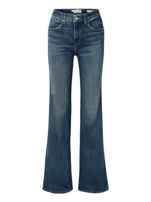 NILI LOTAN Nili Lotan Celia High-Rise Straight-Leg Jeans Blue