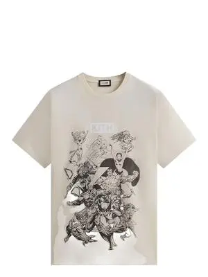 Kith For X-men Comic Inked Vintage Tee 'sandrift' Cream