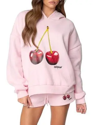 EDIKTED EDIKTED Mon Cheri Oversize Hoodie Light-pink