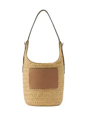 Helen Kaminski Nisida Raffia Bucket Bag - Natural/caramel