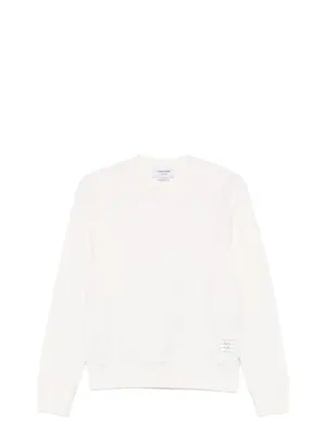 Thom Browne Crew-neck Sweatshirt - White