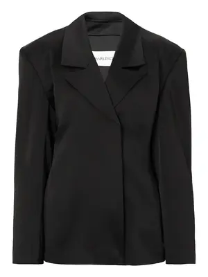 16Arlington Lorelei Satin Blazer - Black