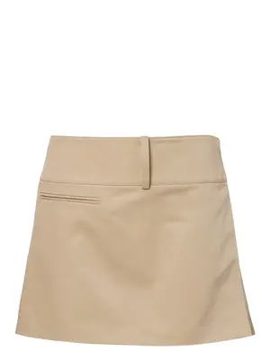 COURREGES Courreges Belted Polycotton Miniskirt
