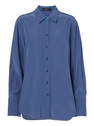 JOSEPH Joe Silk Shirt - Blue