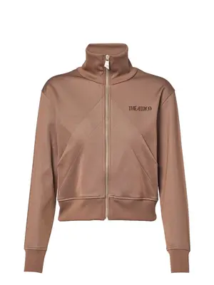Attico Zip-up Fleece Sweatshirt - Brown
