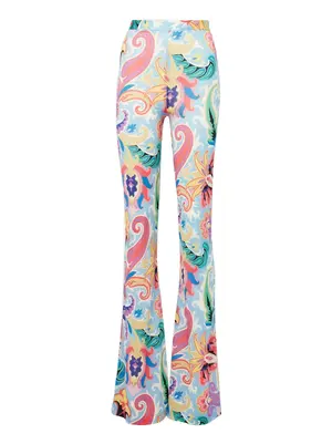 Etro Paisley Flared Pants - Multicoloured