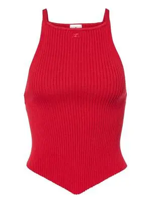 COURREGES Courrèges Signature Pointy Top Red