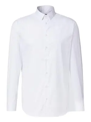 Giorgio Armani Cotton-blend Poplin Shirt - White