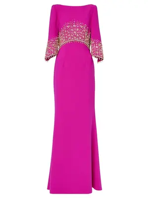 Jenny Packham Electra Embellished Gown - Pink