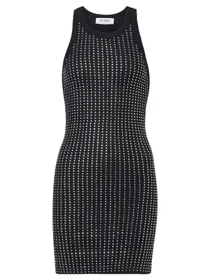 Attico Embellished Mini Dress - Black