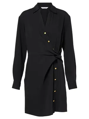 Veronica Beard Wright Wrap Dress - Black