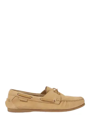 TOM FORD Robin Leather Boat Shoes - Beige