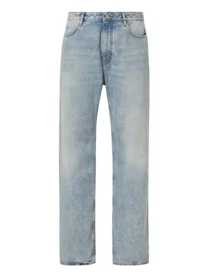 Balenciaga Mid-rise Straight Jeans - Blue