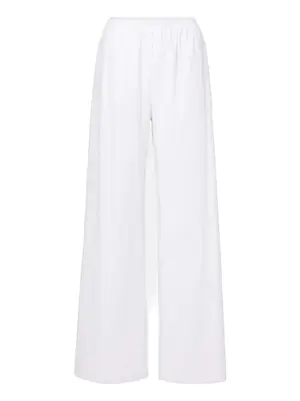 Asceno Austin Cotton Straight Pants - White