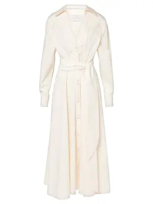 JOHANNA ORTIZ Johanna Ortiz Vela De Cruz Cotton-Blend Poplin Wrap Dress